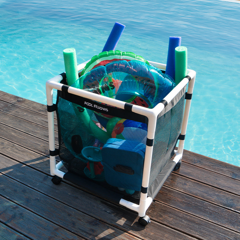 Premium Mesh Pool Organizer | Dry Toys, Tidy Poolside - POOL FELLOWS